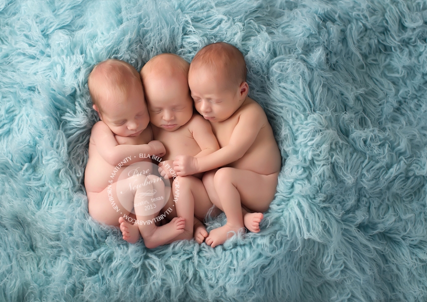 Adorable Trio { Austin Newborn Triplets Photographer } | Ella Bella Photography - Newborn ...