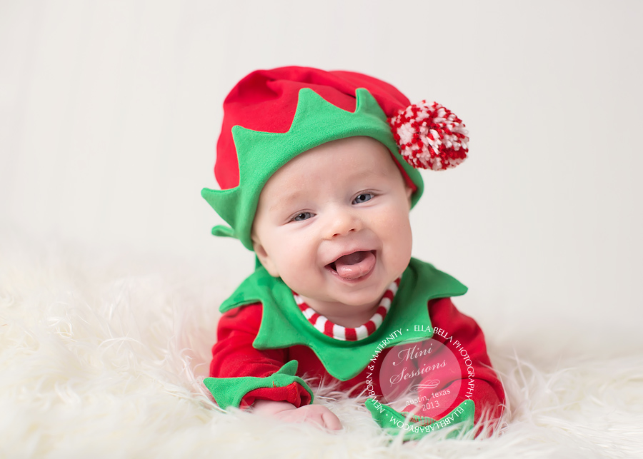 Santa's Lil Elf! { Austin Baby Photographer } | Ella Bella Photography ...
