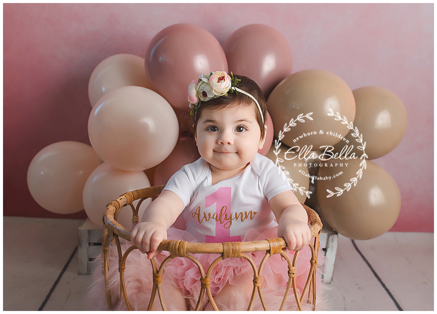 Boho Cuteness ~ San Antonio One Year Cake Smash Photographer - Ella Bella Photography | Ella ...