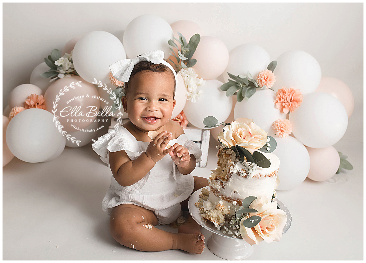 Happy Day ~ San Antonio One Year Cake Smash Photographer - Ella Bella Photography | Ella Bella ...