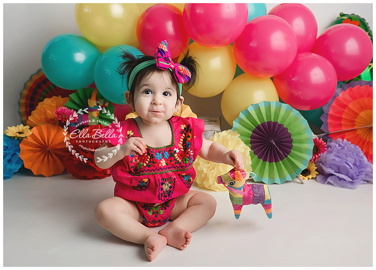Fiesta! ~ San Antonio One Year Cake Smash Photographer - Ella Bella Photography | Ella Bella ...