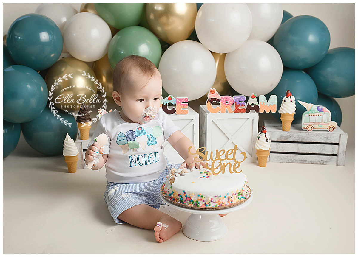 Sweet One ~ San Antonio One Year Cake Smash Photographer | Ella Bella Photography - Newborn ...