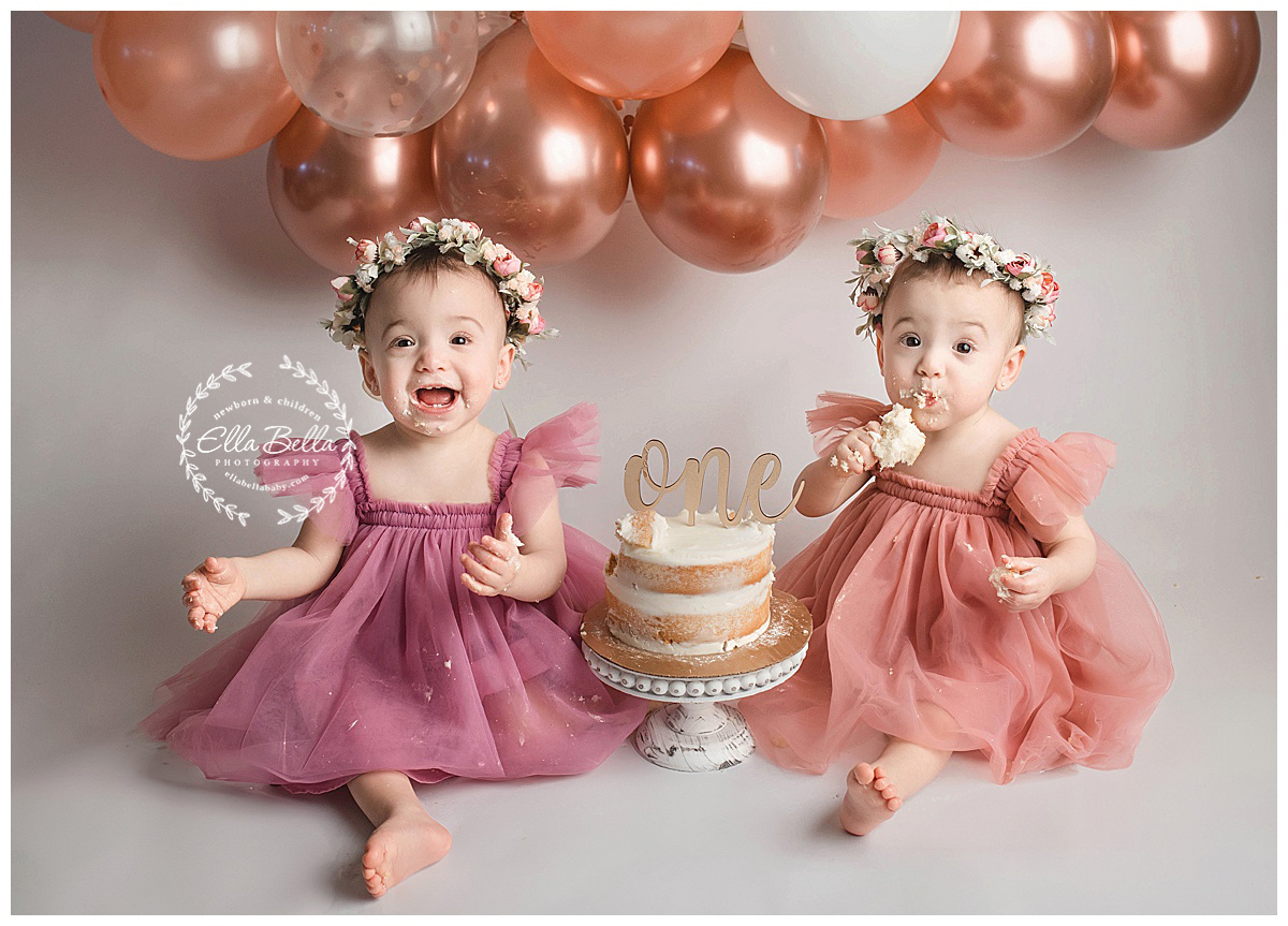 Twinkies ~ San Antonio One Year Cake Smash Twins Photographer | Ella Bella Photography - Newborn ...