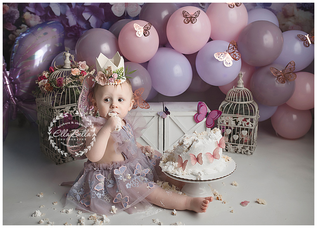 San Antonio One Year Cake Smash Photographer ~ Fairy First Birthday | Ella Bella Photography ...